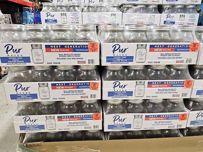 Mason jars that would make any Pinterest enthusiast weep tears of joy at these bargain prices.