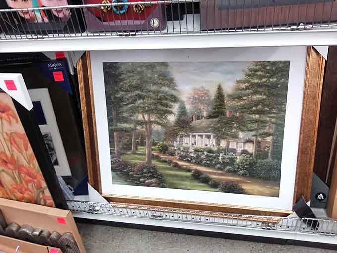 Wall art waits patiently for someone to give it a proper home at a fraction of gallery prices.