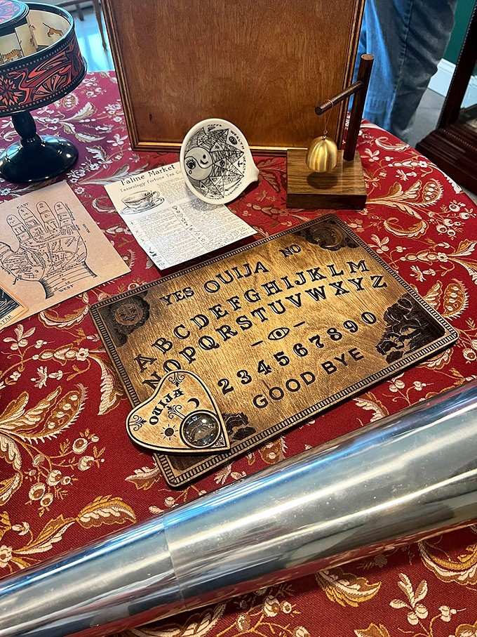 That Ouija board looks innocent enough until you read the accompanying stories from local investigations nearby.