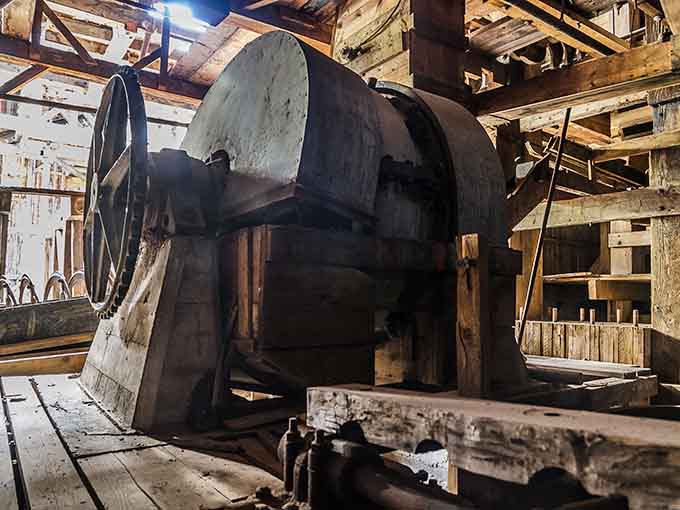 This grinding mill crushed ore and optimism in equal measure, the heartbeat of a mountain mining operation.