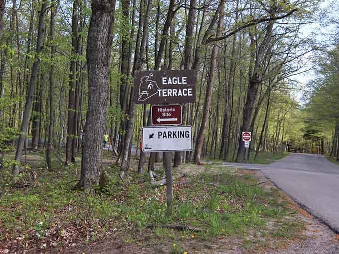 Eagle Terrace parking marks the trailhead to adventures that'll make your fitness tracker very, very happy.