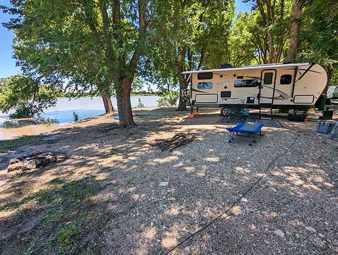 Wolf Creek County Park offers lakeside camping where nature provides the entertainment and your wallet gets rest.