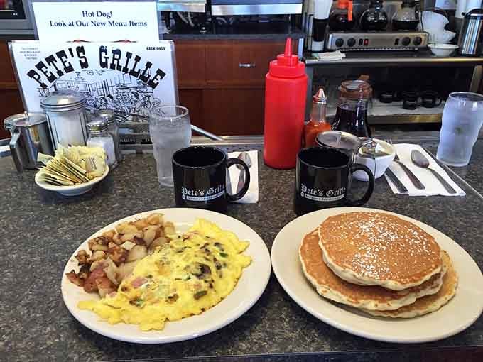 When you can't decide between sweet and savory, Pete's Grille says why choose at all, friend?