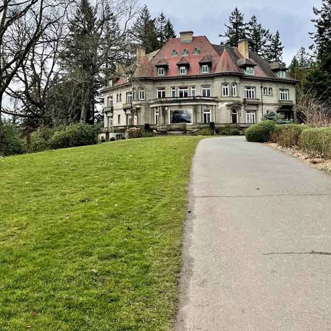 The winding path to history never looked so inviting, even if something might be watching from the windows.