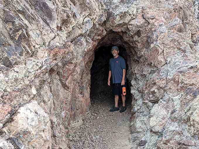 Every good adventure needs a mysterious tunnel entrance that looks like it leads to buried treasure.