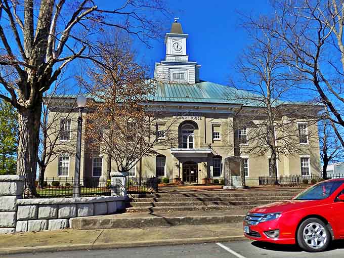 The courthouse stands as a reminder that civic architecture once prioritized beauty alongside bureaucracy and function.
