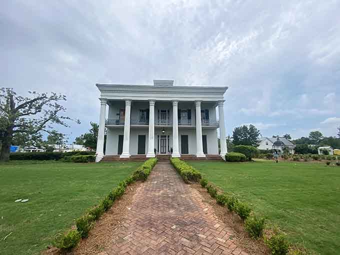 That gorgeous Greek Revival mansion makes you wonder if you could pull off owning columns without looking pretentious.