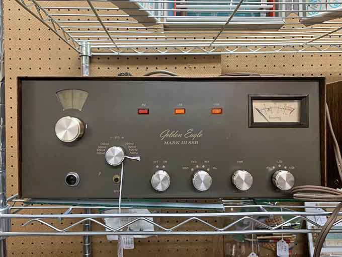 This Golden Eagle radio could've been Q's secret weapon in a Bond film, minus the exploding features.