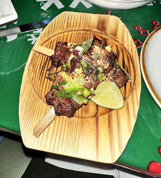 Skewered perfection that'll have you wondering why anyone bothers cooking beef any other way at all.