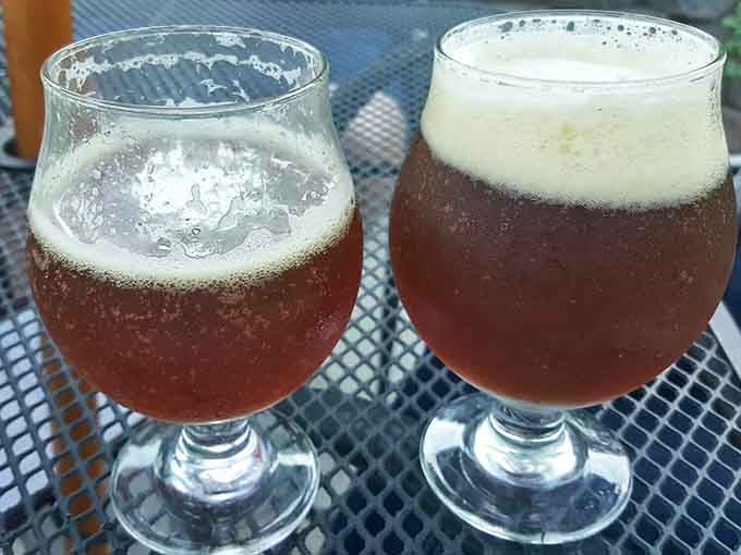 Craft beer in proper glassware, because even barbecue joints deserve to treat their brews with respect.