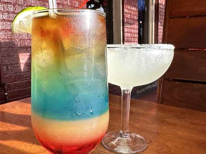 Tropical drinks this colorful taste like vacation in a glass, even on a random Tuesday afternoon.