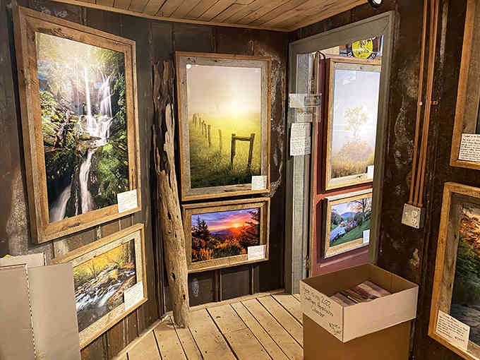 Local artwork capturing North Georgia's beauty, because mountains deserve their moment in the spotlight too.