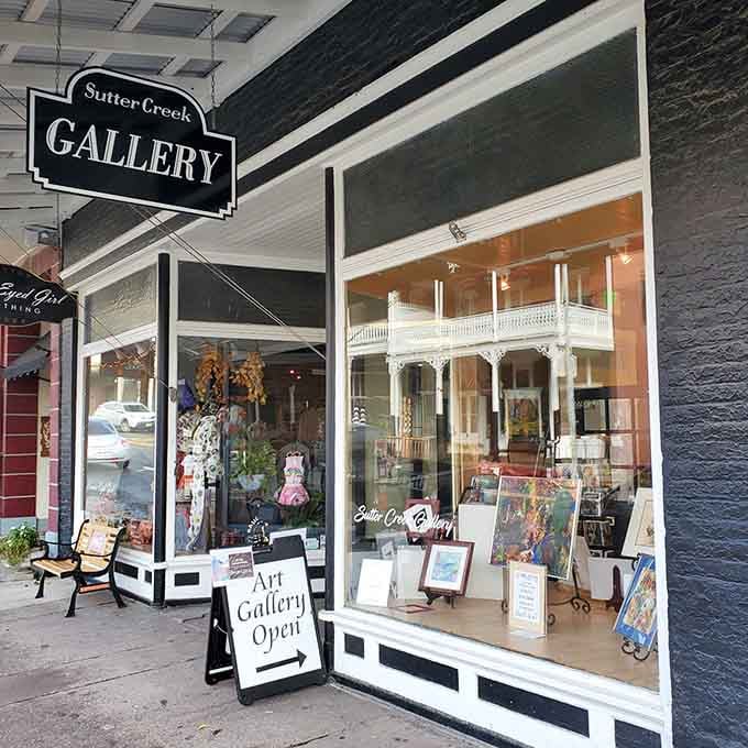 The Sutter Creek Gallery proves that art and history make better roommates than most college freshmen ever could.
