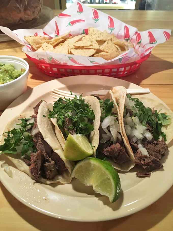 Lengua tacos for the adventurous souls who understand that the best flavors often require a little courage.