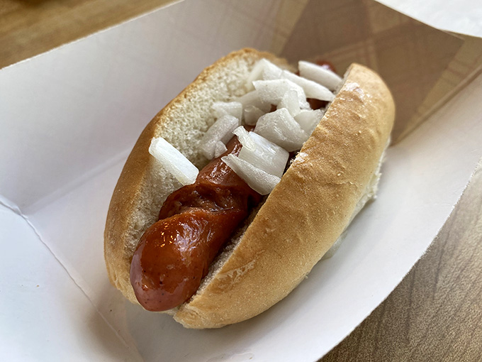 Classic hot dog simplicity that reminds you not everything needs to be deconstructed or reimagined to be absolutely perfect.