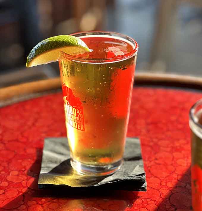 A cold beer with a lime wedge is the North Shore's way of saying "relax, you're on vacation now, even if it's just for lunch."