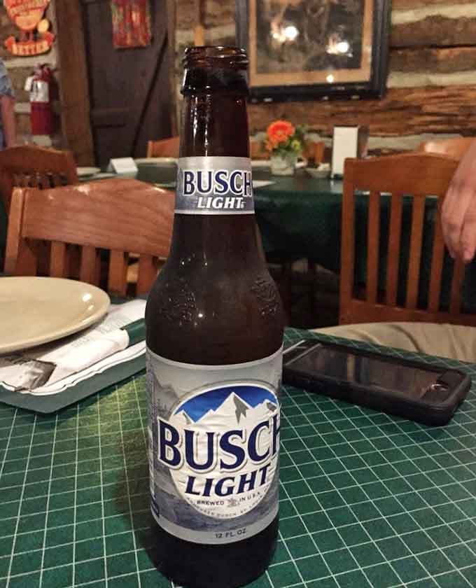 Sometimes the perfect accompaniment to historic fried chicken is an ice-cold beer in a frosty bottle.