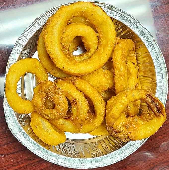 Thick-cut onion rings with that perfect crunch&mdash;because sometimes you need something besides fries in your life.