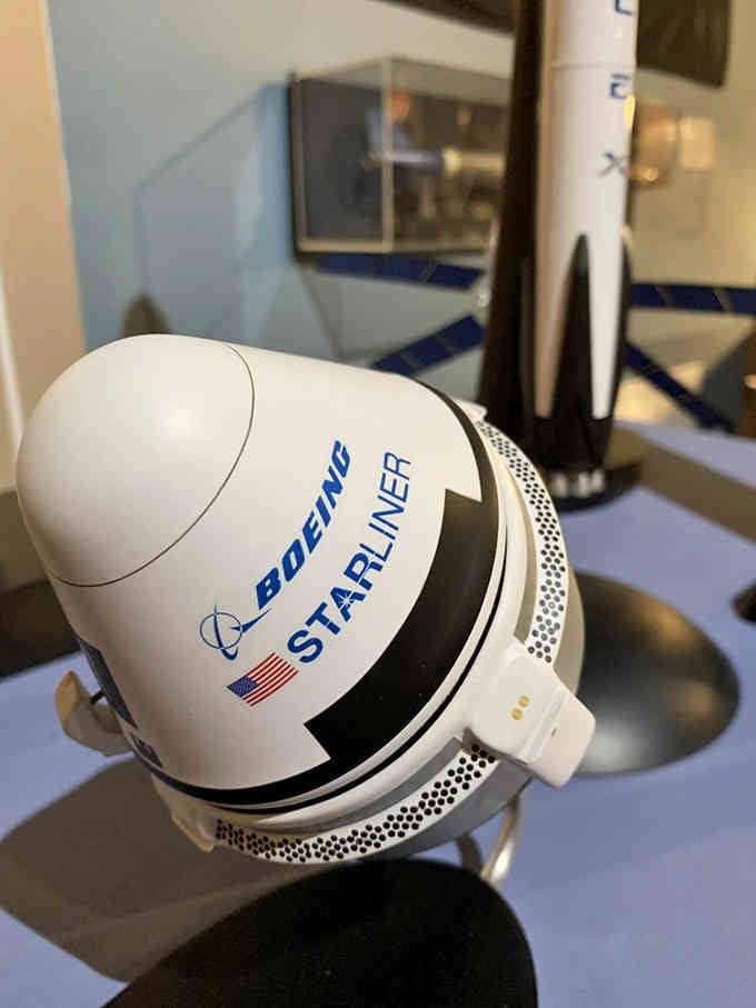 The Boeing Starliner helmet represents the future of space travel, assuming we can all agree on where we're going first.