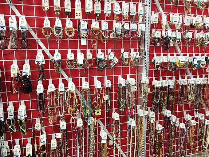 Jewelry displays sparkle with possibilities, from subtle elegance to "I'm making a statement" bold choices.