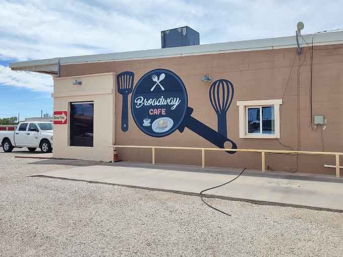 Broadway Caf&eacute;'s cheerful mural announces itself as the kind of neighborhood spot every town needs and treasures.