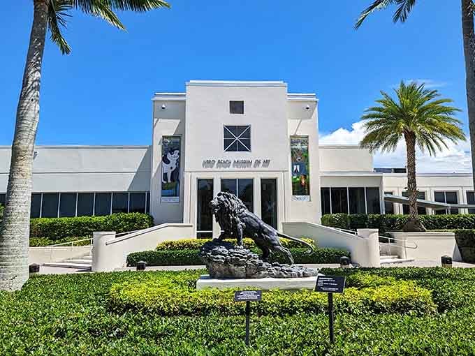 The Museum of Art stands proud, proving culture and coastal living make excellent neighbors.