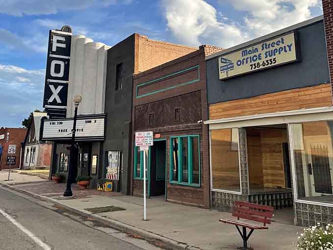 The Fox Theatre stands as a beautiful reminder when every town had its own movie palace.