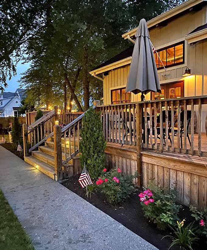 Evening glow on the deck where time slows down and your phone stays mercifully silent.