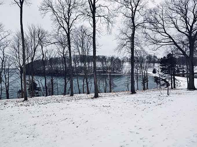 Winter transforms the landscape into a New England snow globe, minus the shaking and the tiny plastic figurines.