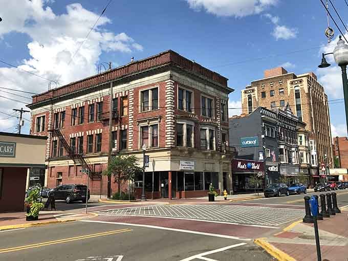 Bradford&rsquo;s charming downtown showcases beautiful historic buildings, perfect for leisurely afternoon strolls and exploration.
