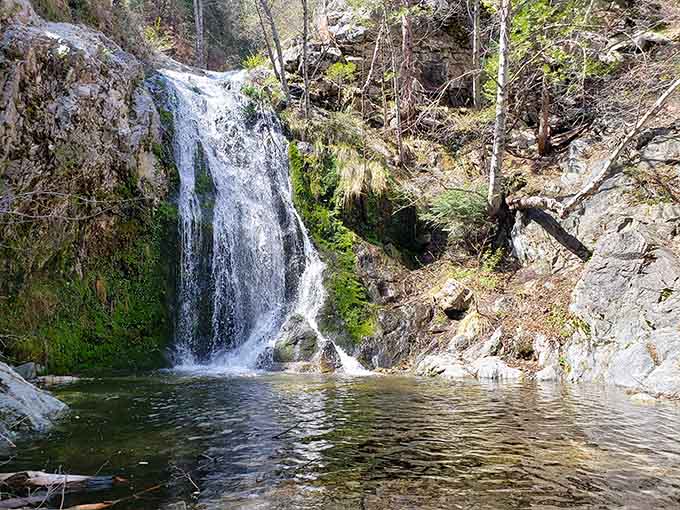 This cascading beauty tucked in the canyon delivers exactly what your overheated summer self has been dreaming about.