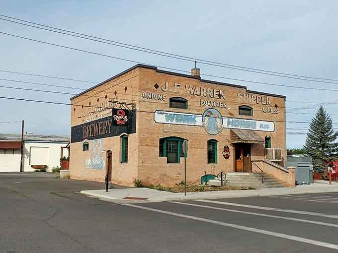 Historic brick buildings house a brewery where locals gather and the beer costs less than a movie ticket back home.