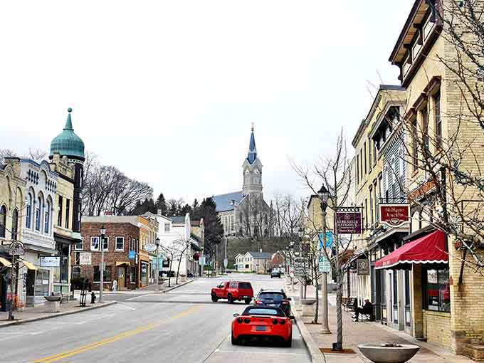 Church steeples rising above the rooftops have guided travelers and locals alike for generations past and present.