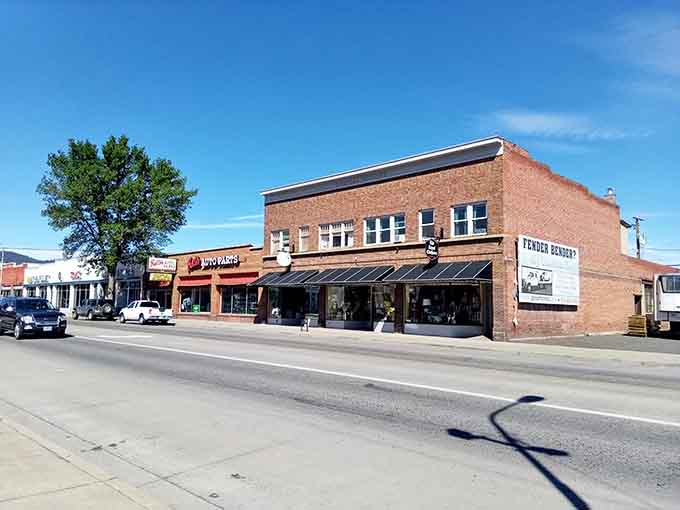 Local shops line streets where small businesses thrive and neighbors still know each other's names without checking social media first.