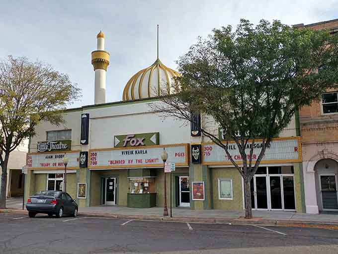 The Fox Theatre's distinctive dome catches your eye on streets where entertainment doesn't require taking out a second mortgage.