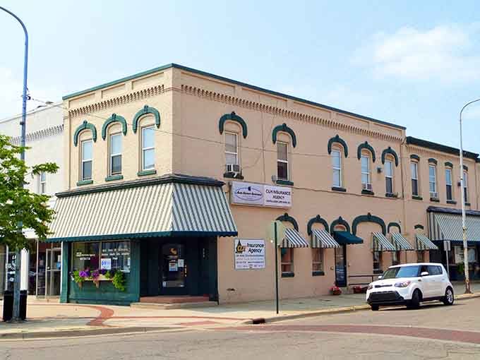 The ornate cornices and tall windows of these vintage buildings offer character that new construction just can't replicate.