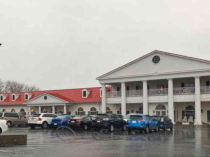 Even under gray skies, those stately columns command attention like a Southern belle at her debutante ball.