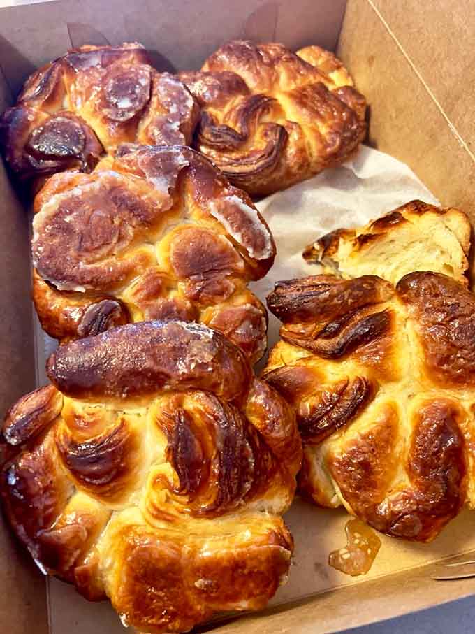 These burnt American tea cakes showcase the kind of laminated pastry work that would make French bakers nod with grudging respect.