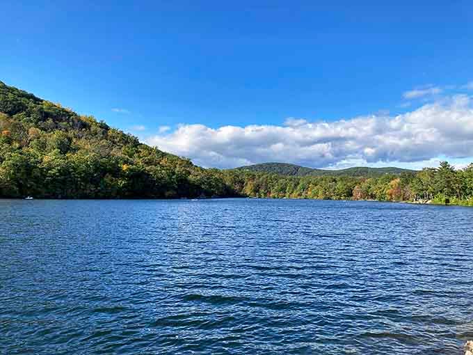 When the Hudson sparkles this blue, you'll forget you're minutes from one of America's busiest metropolitan areas entirely.