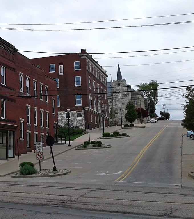 These historic streets climb the bluffs with character that money can't buy, only time can create.