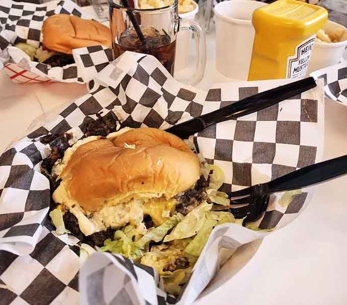 The Linda brings Southwest flair to burger town, proving that pepper jack and salsa belong on everything.