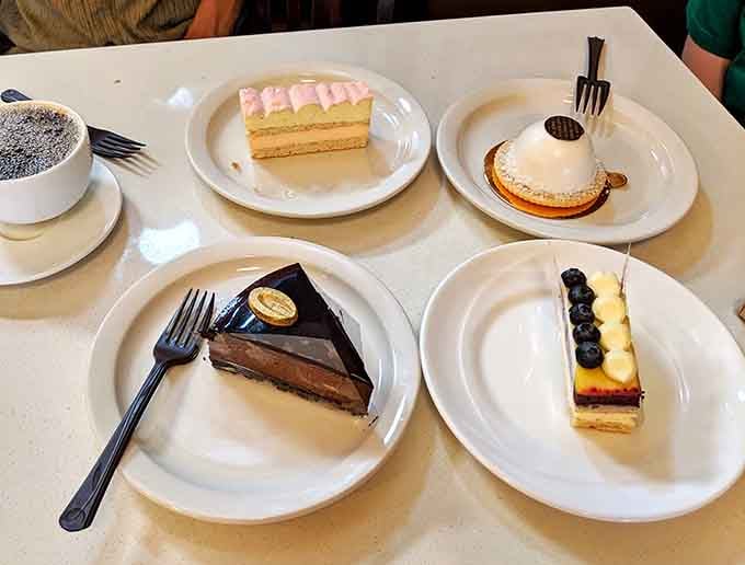 Four desserts that prove sometimes the hardest decision in life is choosing just one slice of happiness.