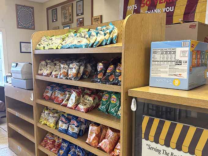 A chip selection so extensive, you'll need a strategy session to choose your crunchy companion.