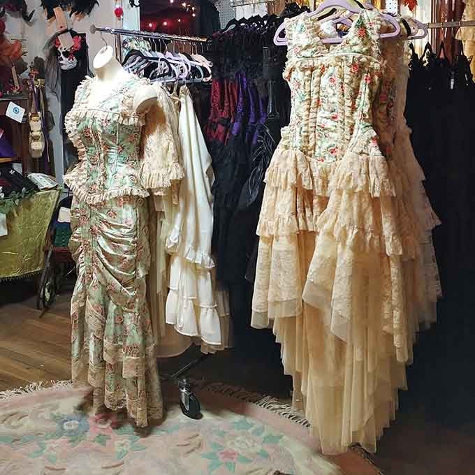 Vintage lace and romantic ruffles create the kind of ethereal fashion that modern fast fashion simply cannot replicate anymore.