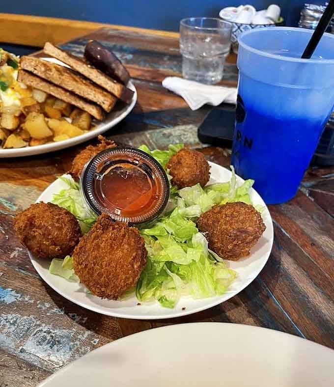 Golden, crispy crab balls that make you question why anyone bothers with any other appetizer ever.