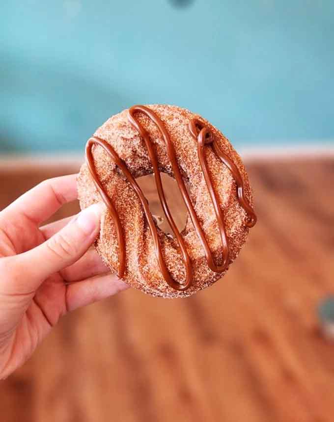 Dulce de leche churro donut: because sometimes regular donuts need to show off a little.