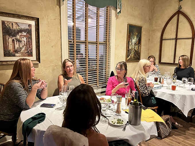 The dining rooms buzz with conversation and laughter, proof that great food brings people together beautifully.