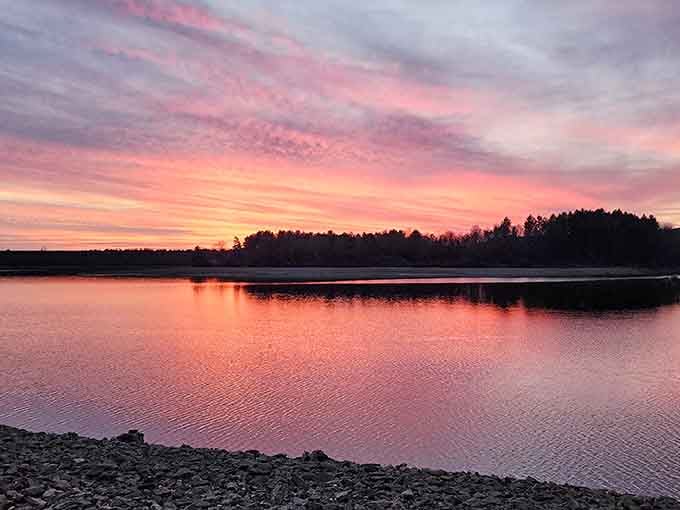 Sunsets like this make you wonder why anyone bothers with expensive vacation destinations.