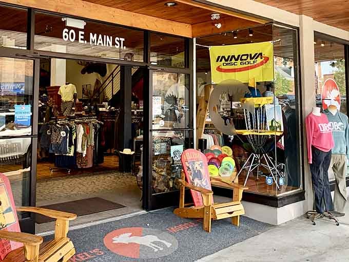 D.D. Bullwinkel's Outdoors caters to the other half of Brevard visitors, the ones chasing waterfalls instead of mid-century modern furniture.