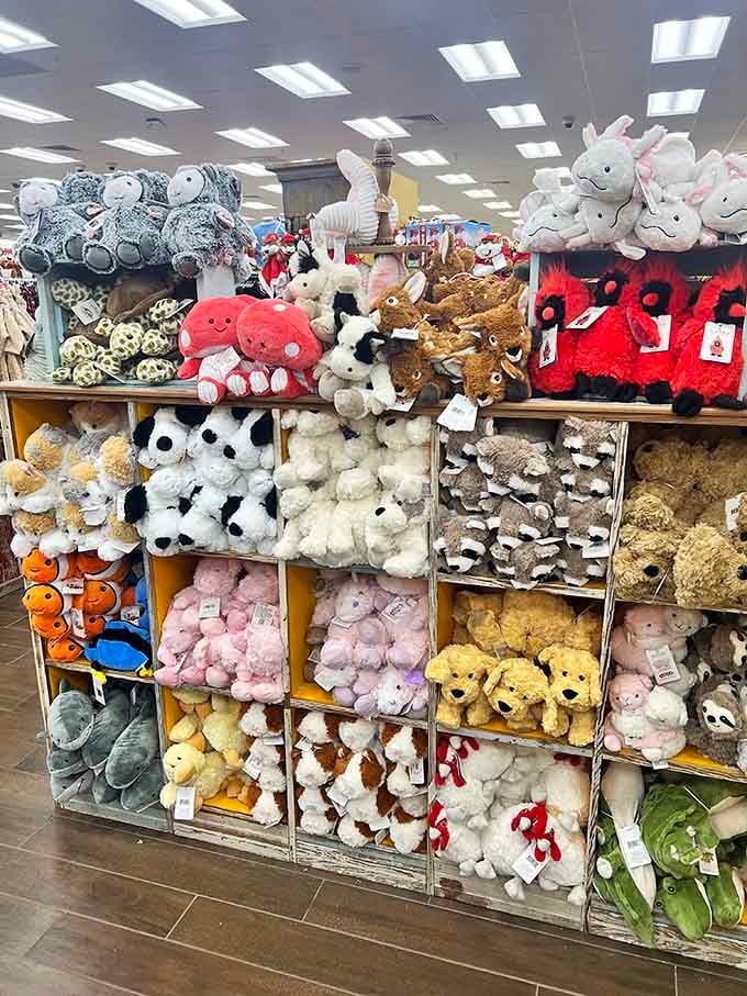 More plush toys than a carnival midway, except these ones don't require questionable ring-toss skills to win.